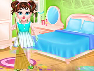 Sweet Baby Girl Cleanup Messy House - Play Now For Free