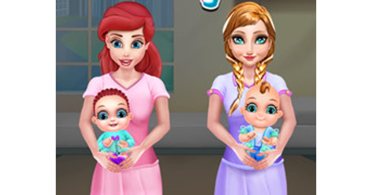 Ariel And Anna Baby Birth - Play Now For Free