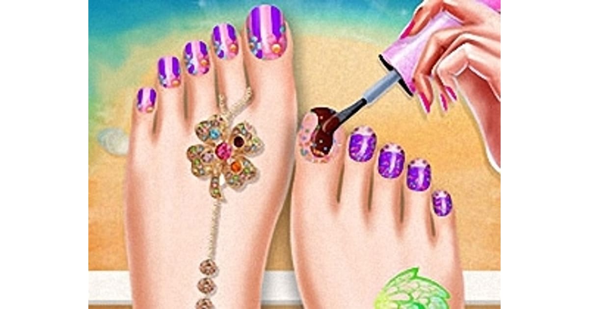 BFFs Beach Pedicure - Play Nail Salon Game Now