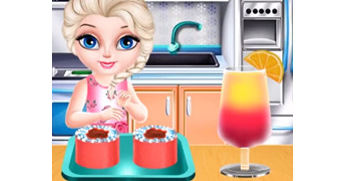 Baby Elsa Sushi Cooking - Play Now For Free