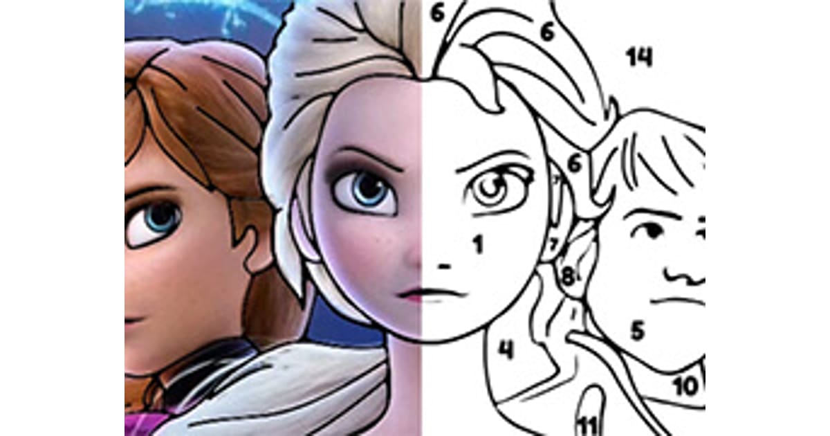 Color By Number With Frozen II - Play Now For Free
