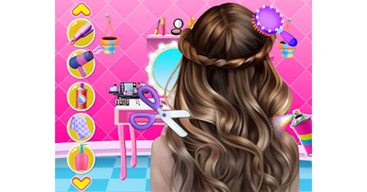 Colorful Braid Hairstyle Making - Play Now For Free
