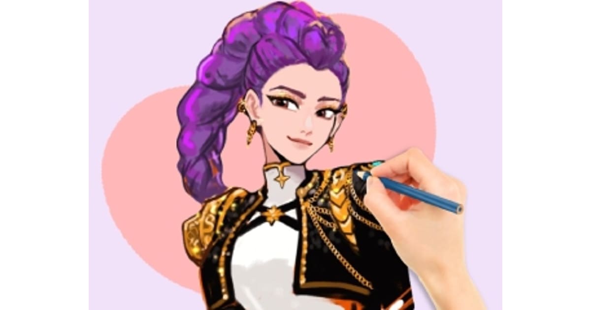 Play Coloring Book: Kpop Rumi Online