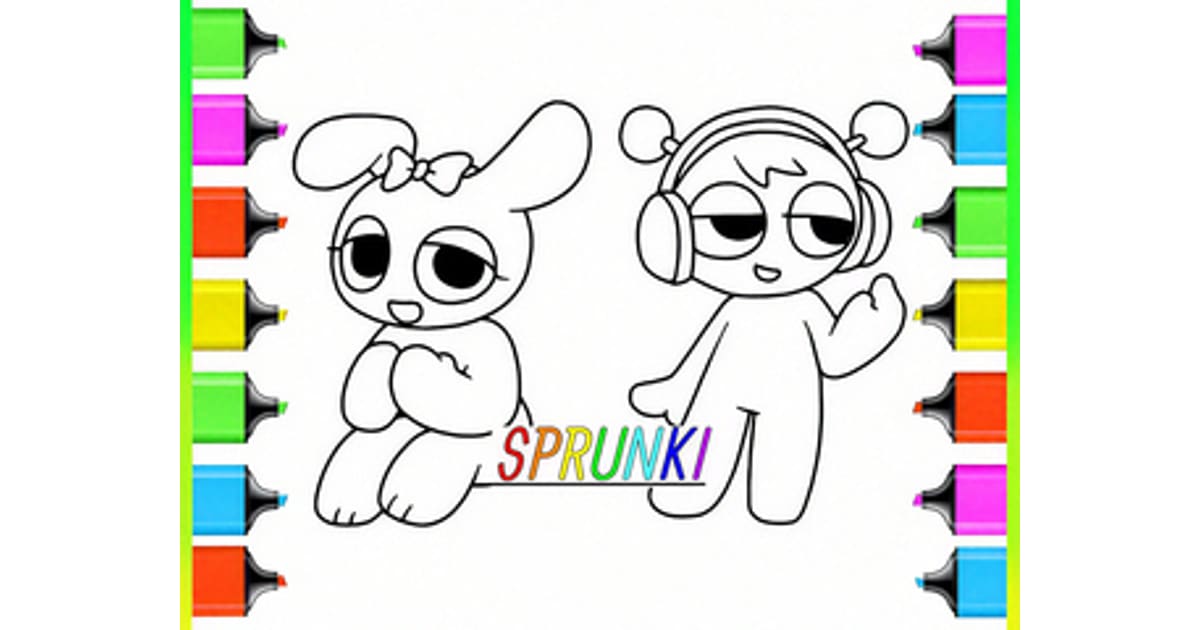 Play Sprunki Coloring Books Game | Babygames