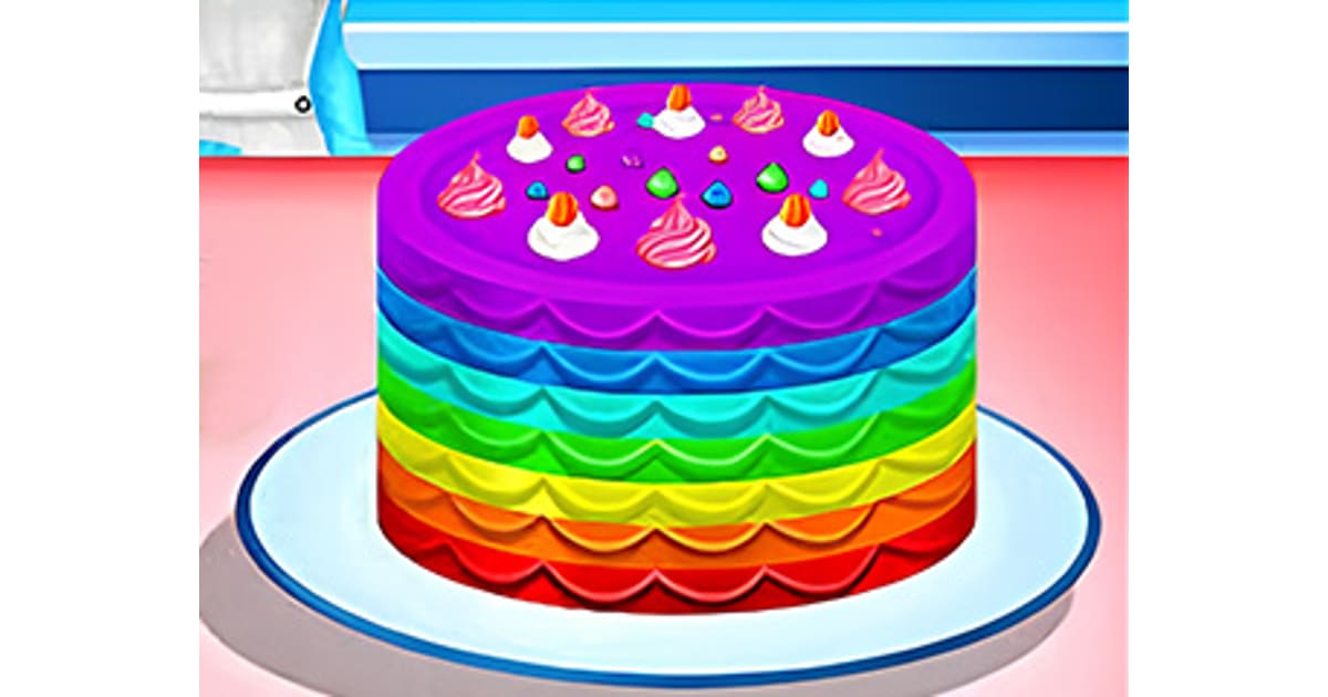 Cooking Rainbow Cake - Play Now For Free