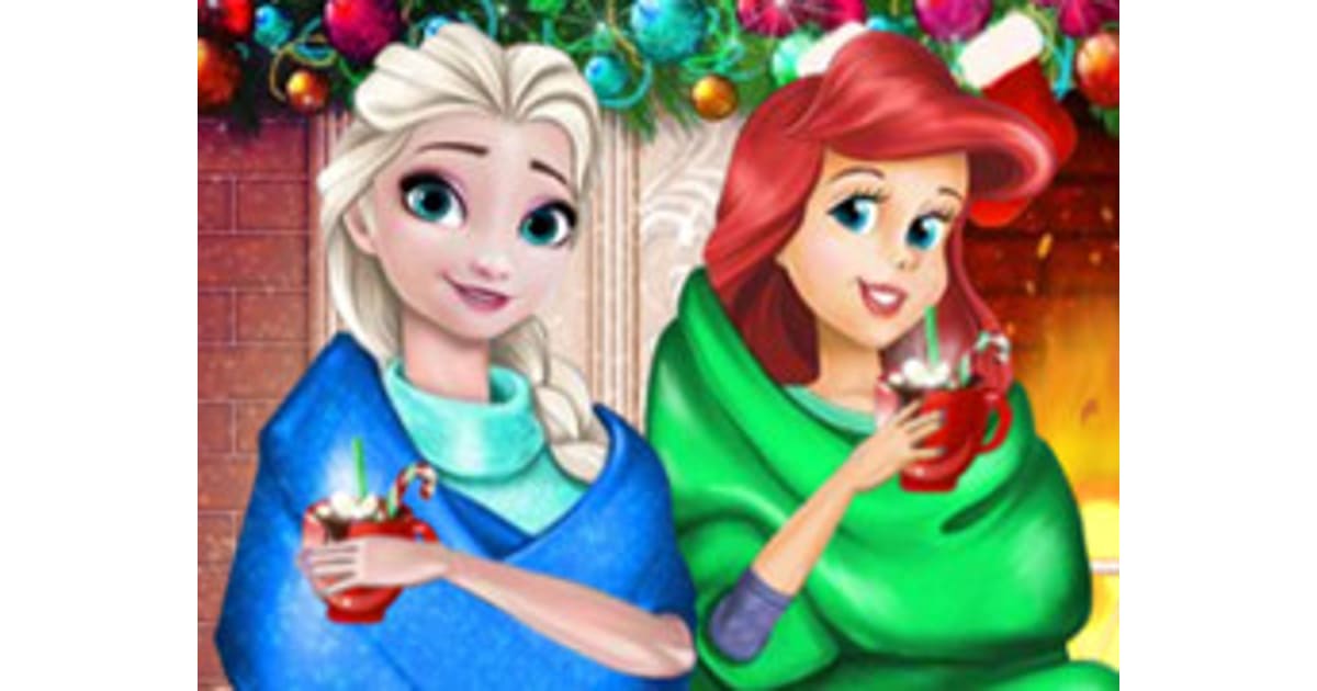 Disney Princess Playing Snowballs - Play Now For Free