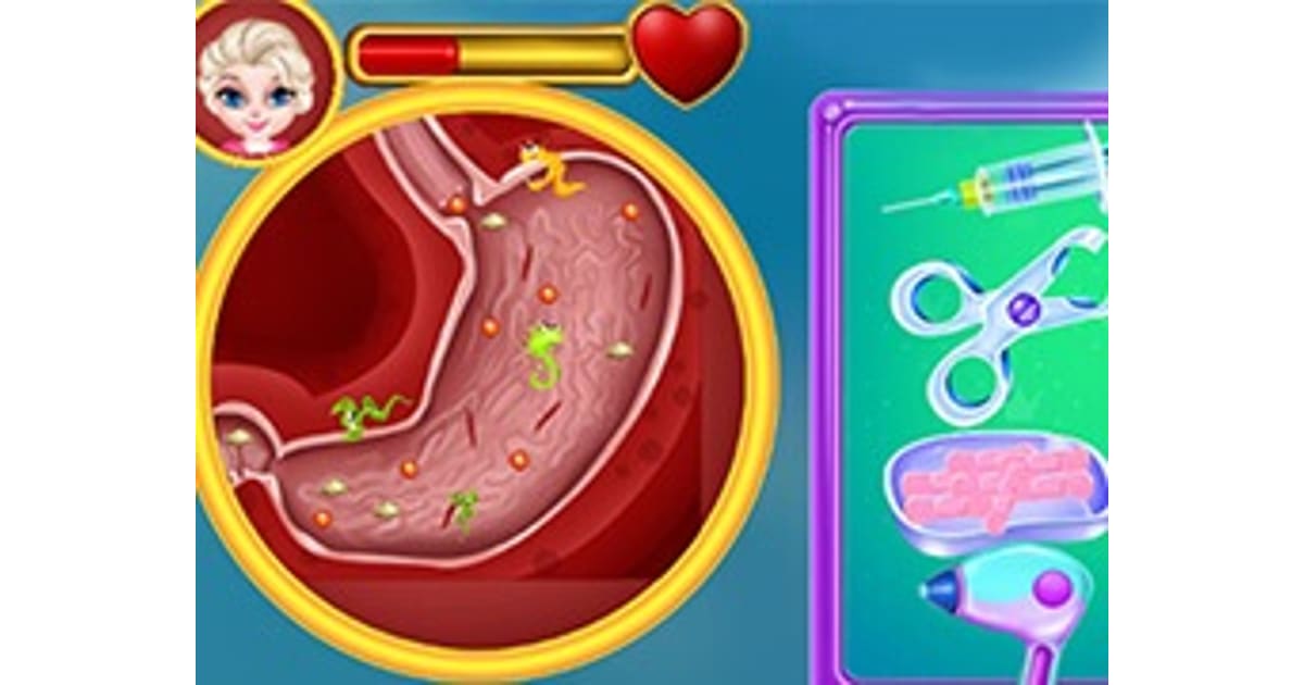 Elsa And Her Baby Stomach Surgery - Play Now For Free