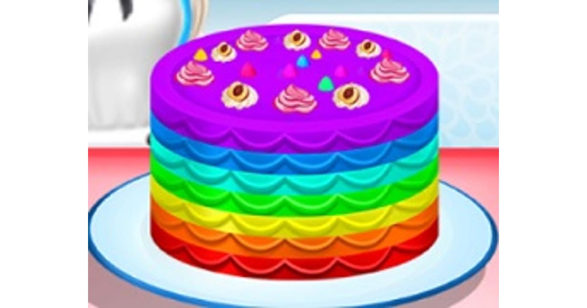 Elsa Cooking Rainbow Cake - Play Now For Free