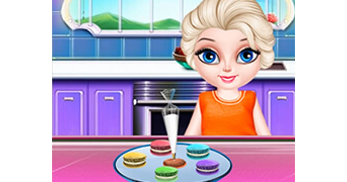 Elsa Little Chef Rainbow Baking - Play Now For Free