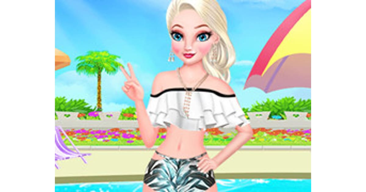 Elsa Pool Party Online Shopping - Play Now For Free