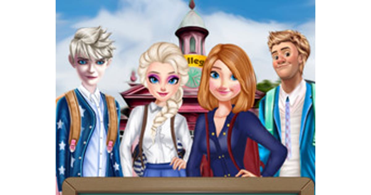 Frozen Family Go To College - Play Now For Free