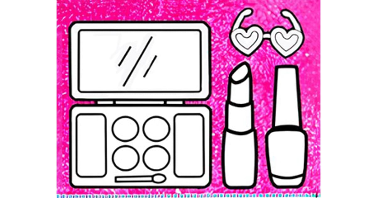 Glitter Beauty Coloring And Drawing - Painting Now