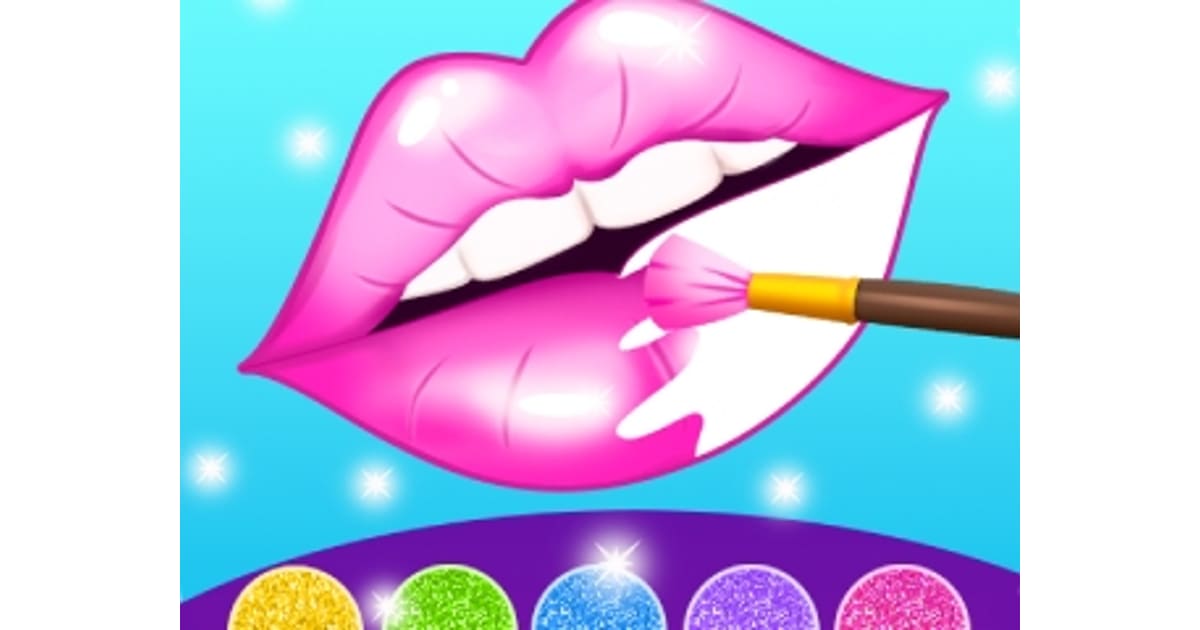 Glitter Lips Coloring Game - Play Now For Free