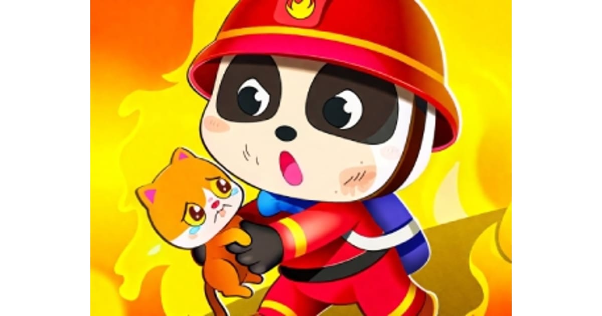 Little Panda Fireman - Play Now For Free