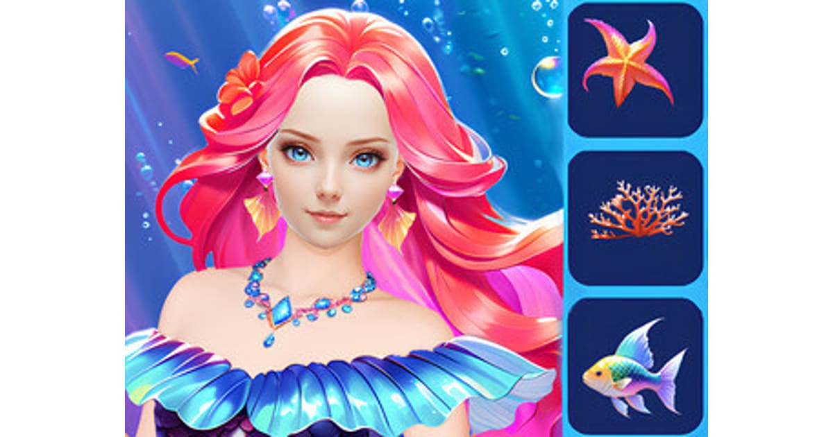 Girl Dress Up Games: Mermaid Beauty | Babygames