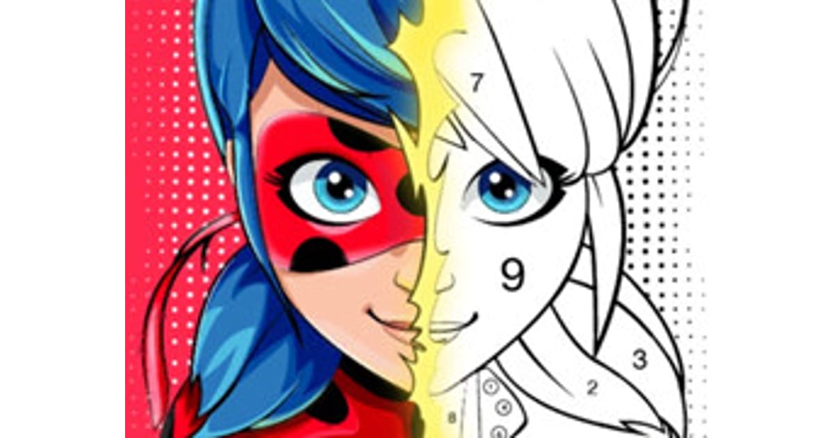 Color By Number Games: Miraculour Ladybug