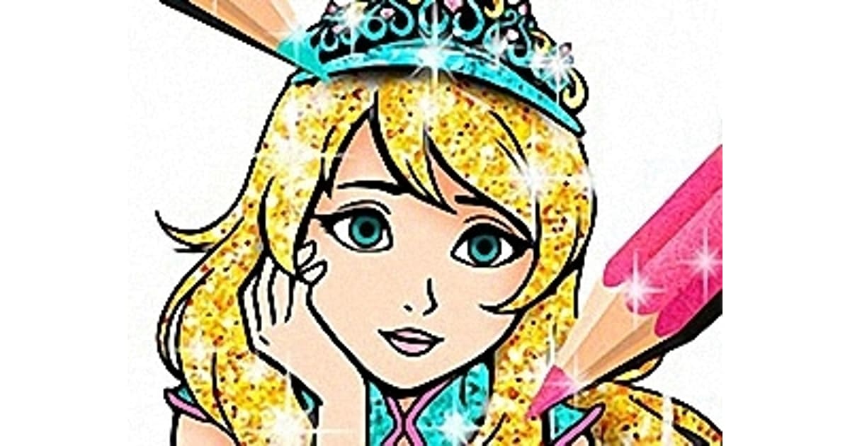 Princess Coloring Book Glitter - Play Now For Free