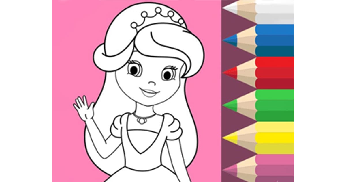 Princess Coloring Glitter - Play Now For Free