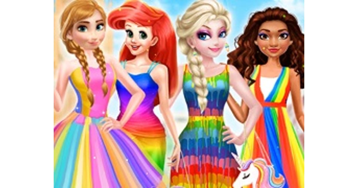 Princess Rainbow Style Fashion - Play Now For Free