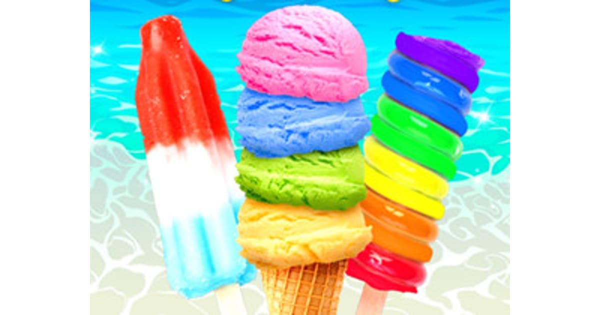 Rainbow Ice Cream And Popsicles - Play Now For Free