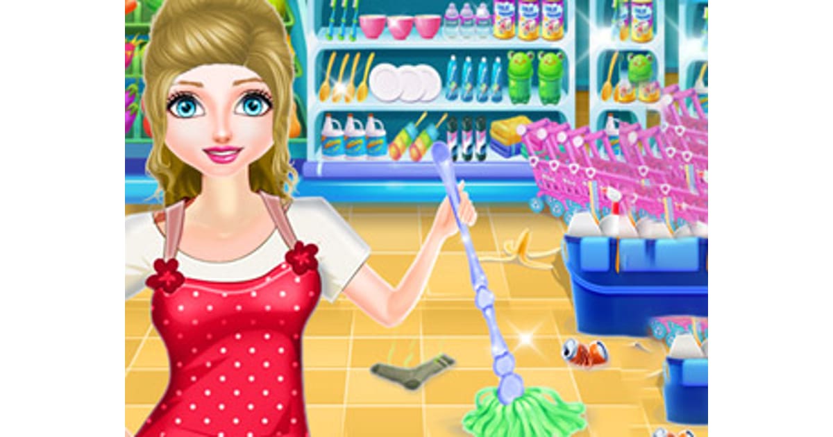 Supermarket Girl Cleanup - Play Now For Free
