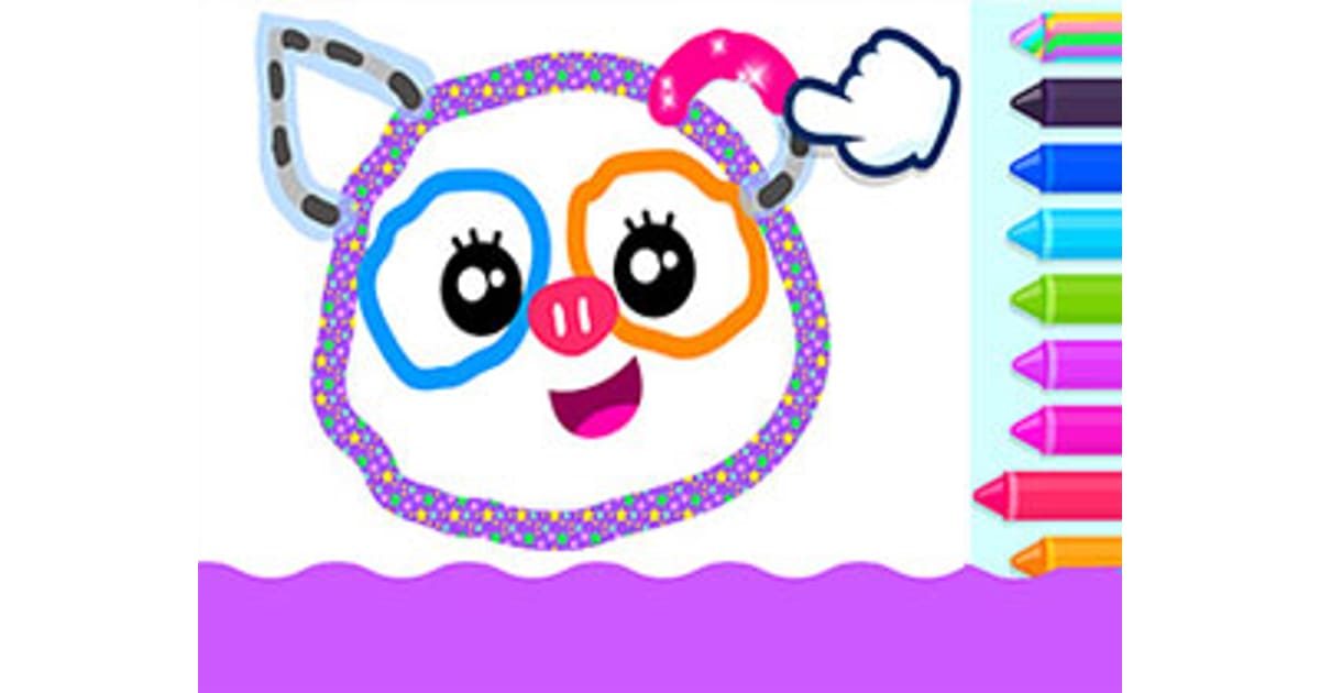 Toddler Drawing: Cute Pig - Free Game Online