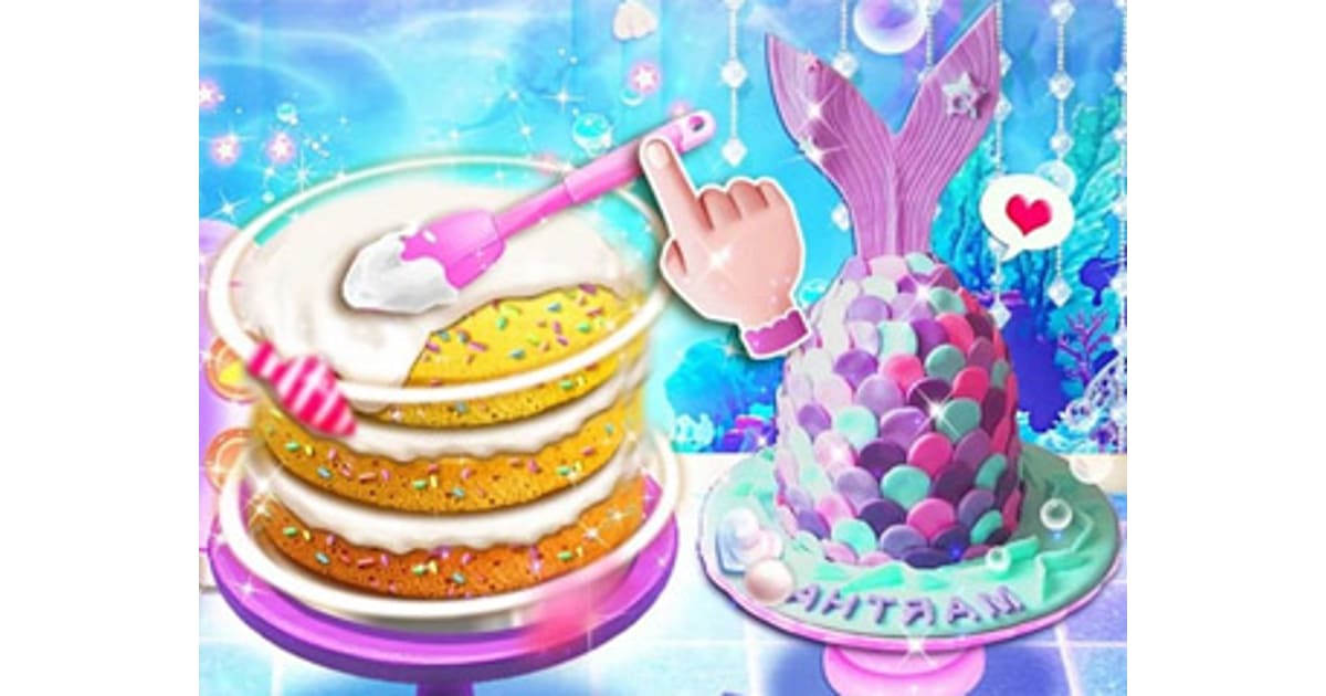 Unicorn Chef Mermaid Cake Baking Games | Babygames